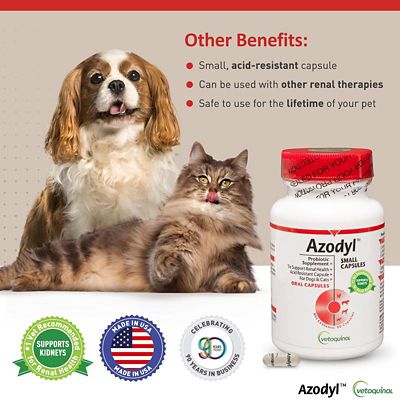 Vetoquinol Azodyl Small Capsules for Cats and Dogs, 90 ct. at Tractor ...