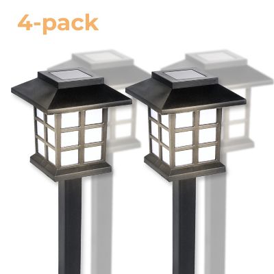 Nature Power Stainless Steel Solar Powered Integrated LED Pathway ...