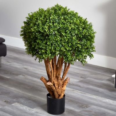 Nearly Natural Artificial 3 ft. Boxwood Topiary Tree at Tractor Supply Co