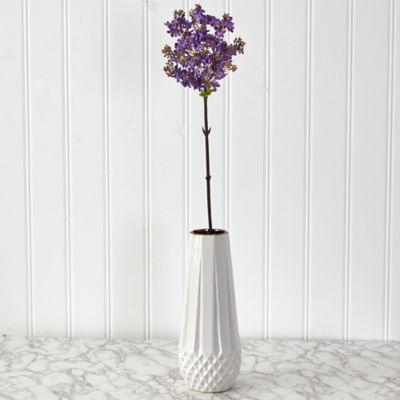 Nearly Natural Artificial 32 in. Lilac Flowers, Purple, 4 pc.