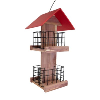 Prime Retreat Amish Made Cedar and Recycled Plastic Quad Suet Cake ...