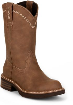 Justin Women's Lillie 10 in. Western Roper Boot, 9 B,Brown at Tractor ...