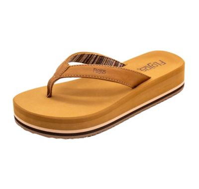 Flojos Women's Sally Flip Flop, 8,Tan Serape at Tractor Supply Co