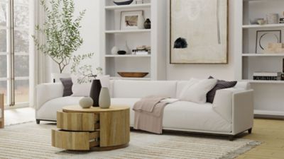 Carolina Chair & Table Christa 2-Drawer Round Coffee Table