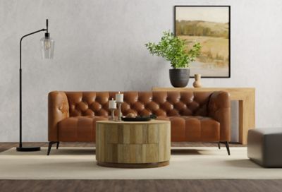 Carolina Chair & Table Christa 2-Drawer Round Coffee Table