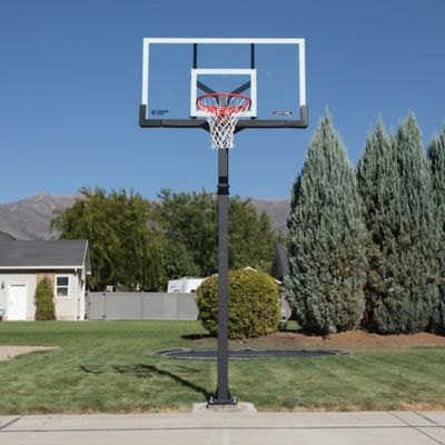 Lifetime 60 in. Bolt Down Basketball Hoop, White/Clear at Tractor Supply Co