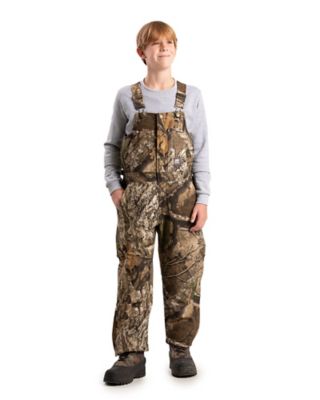 Berne Youth Softstone Insulated Bib Overall, S,Realtree APX at Tractor ...