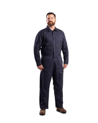Berne Men's Flame-Resistant Unlined Coveralls, 44 Short,Navy at Tractor ...