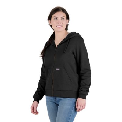 Berne Women's Heritage Grid Fleece-Lined Full-Zip Hooded Sweatshirt, 2X ...
