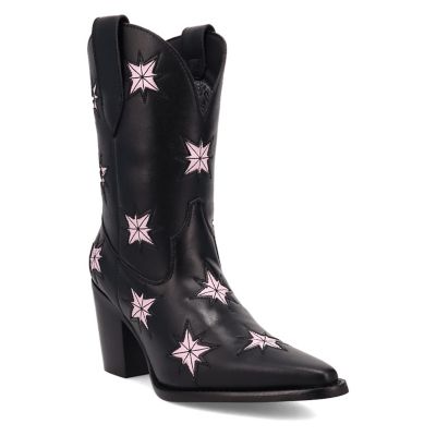 Dingo Women's Starburst Leather Boots, 8 M,Black at Tractor Supply Co