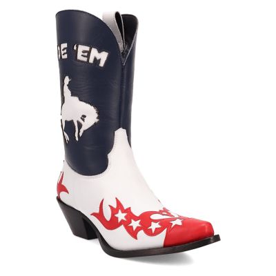 Dingo Women's Cowgirl Leather Boots, 7 M,Multi at Tractor Supply Co