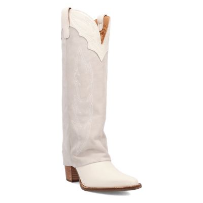 Dingo Women's Wild Fire Leather Boot, 7 M,White at Tractor Supply Co