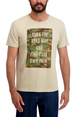 Lucky Brand Men's Map Short Sleeve Graphic Tee, L,Peyote at Tractor ...