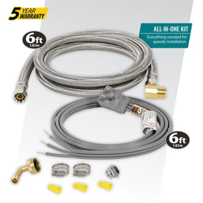 Certified Appliance Accessories Dishwasher Installation Kit with Right ...