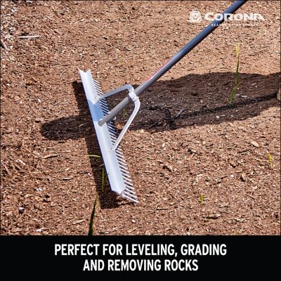 Corona 36 in Full Aluminum Landscape Rake, 36-Tine, Poly Grip at ...