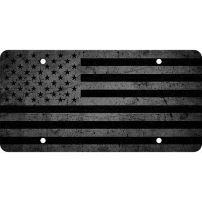 Cruiser Accessories Novelty Plate, Distressed Flag Novelty Plate