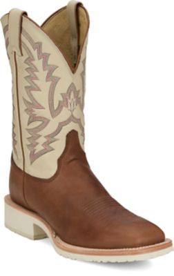 Justin Men's Bent Rail Trainor 11 in. Western Boot, 10 EE,Caramel Brown ...