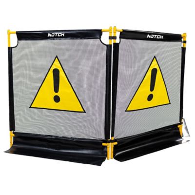 Notch Tri Guard II Heavy-Duty 3-Section Debris Containment Mesh Barrier ...