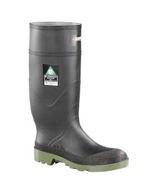 Baffin Men's Petrolia Safety Toe and Plate Rubber Boot, 7,Black/Green ...