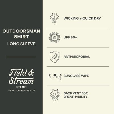 Field & Stream Men's Long-Sleeve Button-Down Outdoorsman Shirt