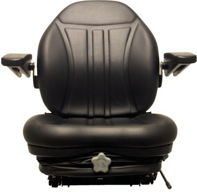 24 in. High-Back Heavy-Duty Vinyl Integrated Suspension Tractor Seat ...