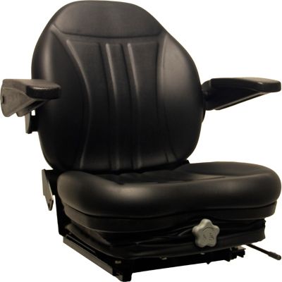 24 in. High-Back Heavy-Duty Vinyl Integrated Suspension Tractor Seat ...