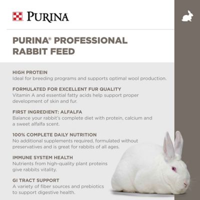 Purina Professional Pelleted Alfalfa Rabbit Food, 50 lb. Bag at Tractor ...