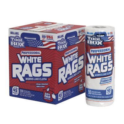 TOOLBOX White Rags Rolls, 55 ct. at Tractor Supply Co.