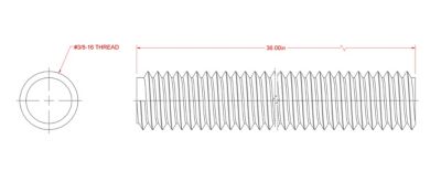 Hillman SteelWorks 3/8 in.-16 x 3 ft. Coarse Threaded Rod, Zinc-Plated ...