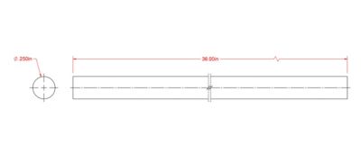 Hillman SteelWorks Solid Steel Rod Zinc-Plated (1/4in. x 3') at Tractor ...