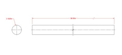 Hillman SteelWorks 5/8 in. x 3 ft. Un-Threaded Solid Steel Rod, Zinc ...