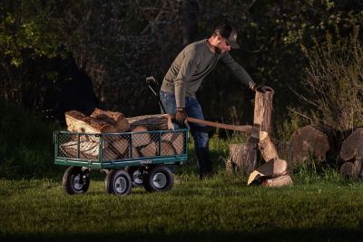 GroundWork 4 cu. ft. 800 lb. Capacity Steel Utility Cart at Tractor ...