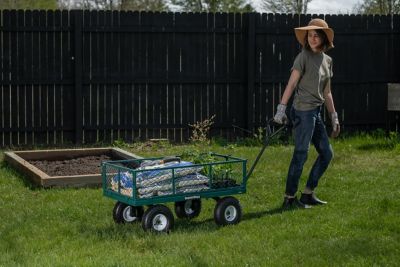 GroundWork 4 cu. ft. 800 lb. Capacity Steel Utility Cart at Tractor ...