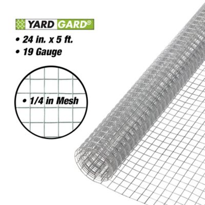 YARDGARD 1/4 in. Mesh 23-Gauge Mesh Hardware Cloth, 2 ft. x 5 ft. at ...