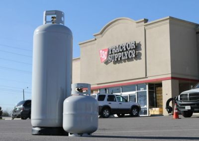 100 lb. Steel DOT Vertical LP Cylinder Propane Tank Equipped with POL ...