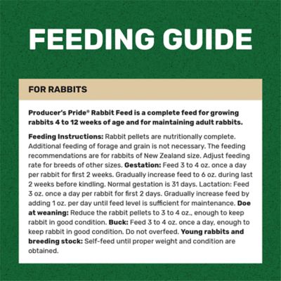 Producer's Pride 15% Pelleted Rabbit Food, 50 lb. Bag at Tractor Supply Co.