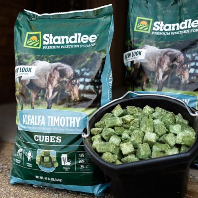 Standlee Premium Western Forage Premium Alfalfa/Timothy Hay Cube Horse ...