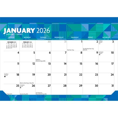 Browntrout Publishers 2026 Large Print Desk Pad Plato Calendar, 15.5 in ...