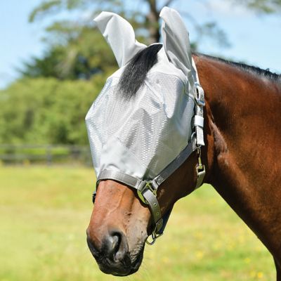 WeatherBeeta Comfitec Hexi Shield Dual Fly Mask, Cob,Silver at Tractor ...