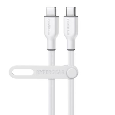 HyperGear Flexi Pro USB-C to USB-C Soft-Touch Silicone Fast Charge and ...