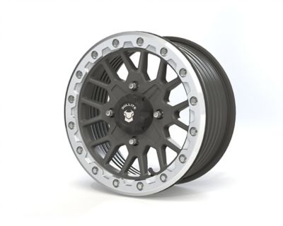 BULLITE BT-05 14 x 7.0 / 4 x 137 - Gunmetal Gray Rim, Raw Beadlock at ...