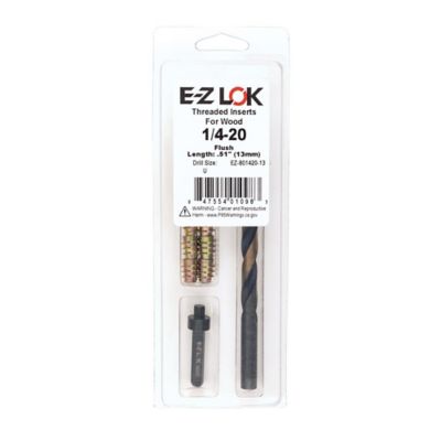 E-Z LOK Threaded Insert Installation Kit for Soft Wood - Flush - 1/4-20 x 20mm at Tractor Supply Co