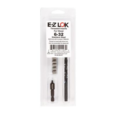 E-Z LOK Threaded Insert Assortment Kit for Hard Wood - Stainless Steel ...