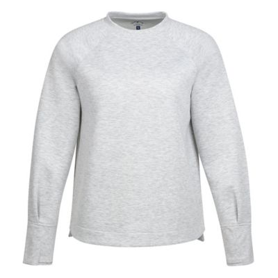 Blue Mountain Women's Lightweight Tech Crew Shirt, XS,Heather Gray at ...
