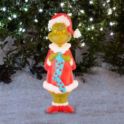 Dr. SeussLighted Blow Mold Outdoor Decor-Grinch with Seussian Style ...