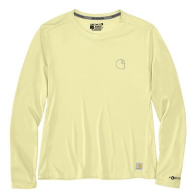 Carhartt Women's Force Sun Defender Graphic Long-Sleeve T-Shirt, 106632 ...