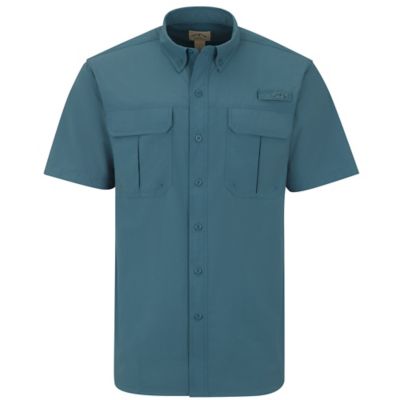 Blue Mountain Men's Fishing Short-Sleeve Button-Down Shirt, XLT ...