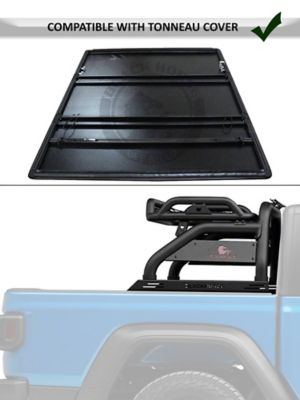 Black Horse Off Road Atlas Roll Bar Kit Black fit 20-25 Jeep Gladiator