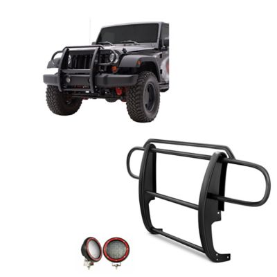 Black Horse Off Road Grille Guard Modular Black Fits 2007-2018 Jeep ...