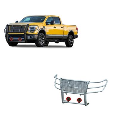 Black Horse Off Road Rugged HD Grille Guard Kit Modular Black Fits 17 ...
